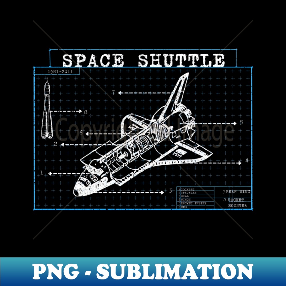 Space Shuttle Technical Blueprint Rocket - PNG Transparent D | Inspire ...