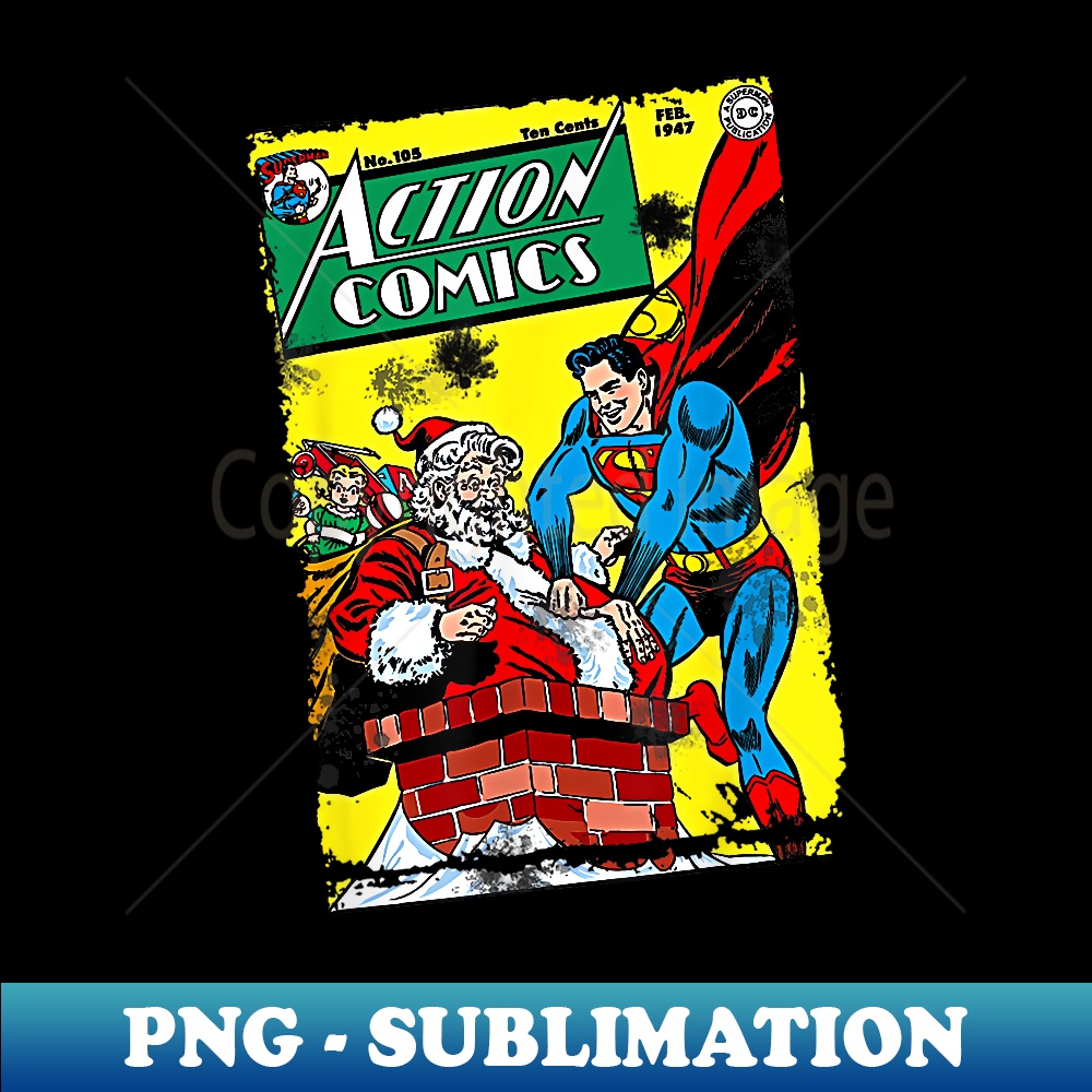 DC Superman Cover 105 Xmas - Trendy Sublimation Digital Down | Inspire ...