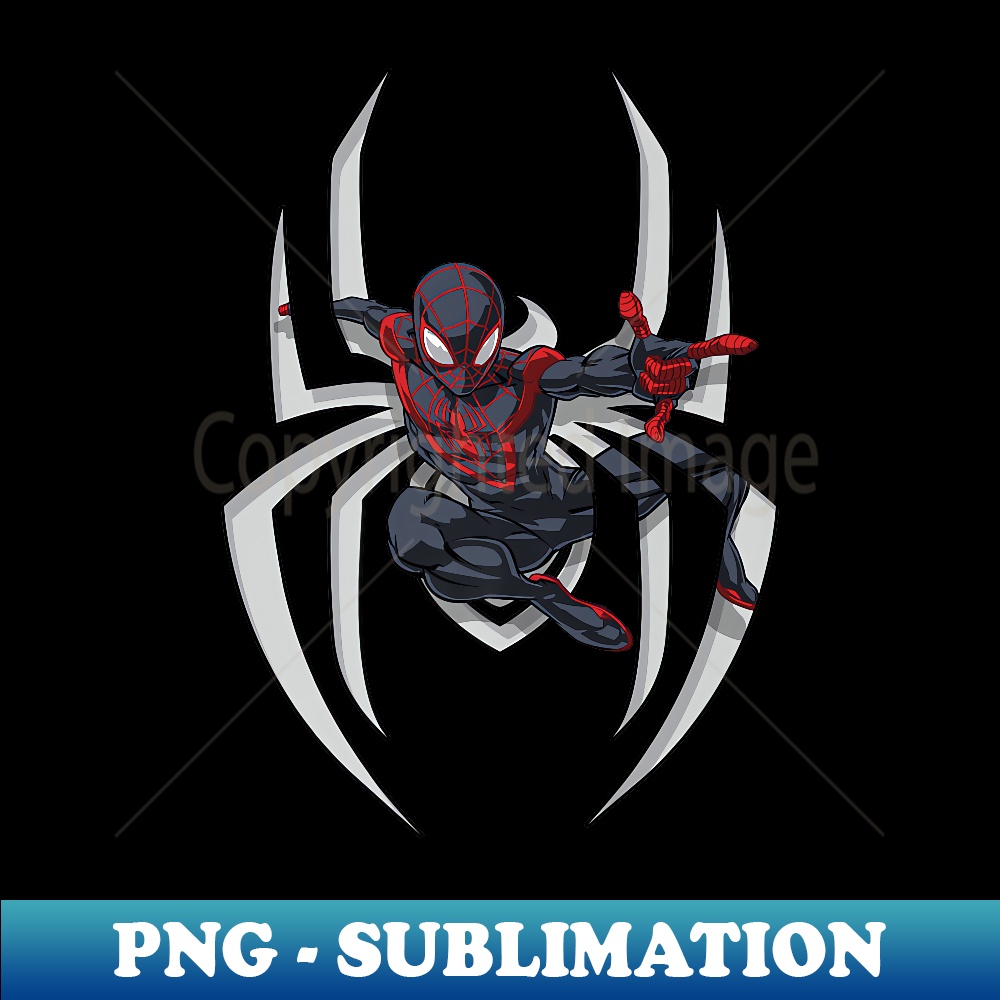 Marvel Comics Retro Classic Spider-Man Miles Morales Logo - | Inspire ...