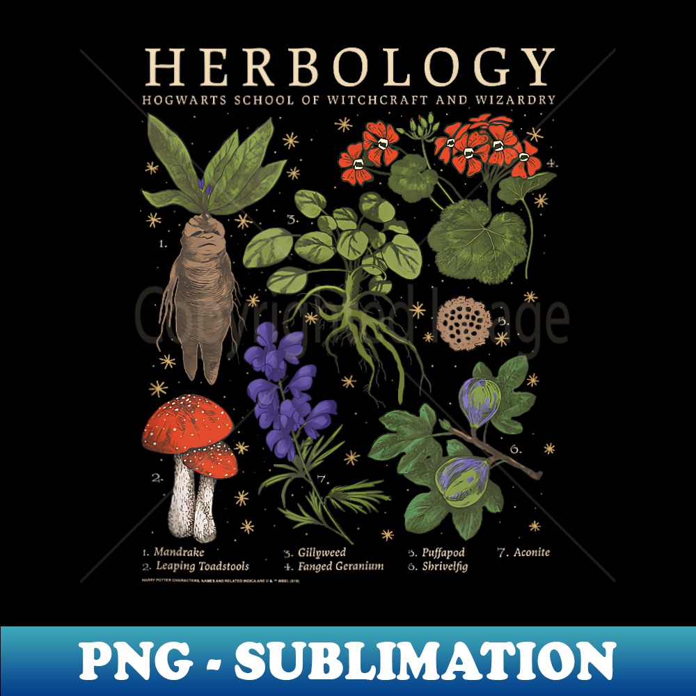 Harry Potter Herbology Plants V2 - Artistic Sublimation Digi | Inspire ...