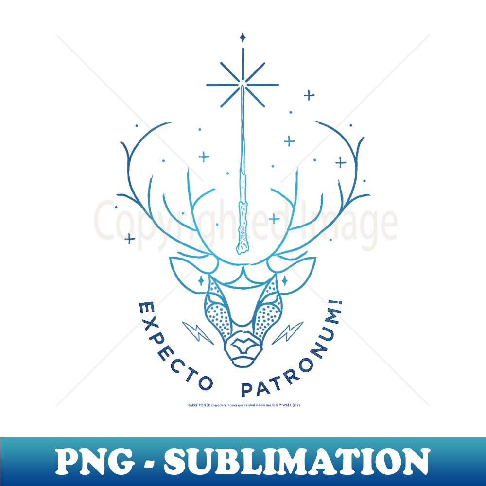 Harry Potter Expecto Patronum Stag Line Art - Creative Subli | Inspire Uplift