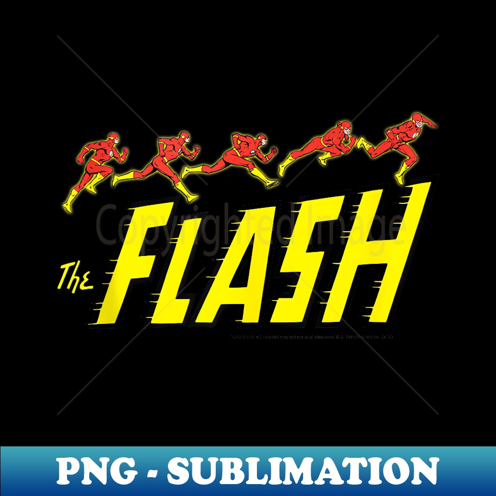 DC Comics The Flash Running Classic Logo - Vintage Sublimati | Inspire ...