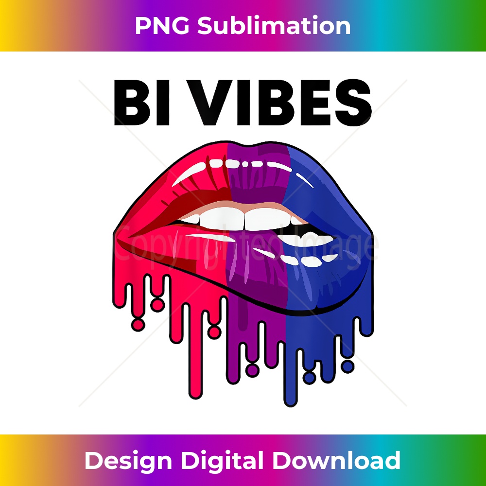 Bi Vibes Dripping Lips Bisexual Pride Month LGBT Bisexuality | Inspire ...