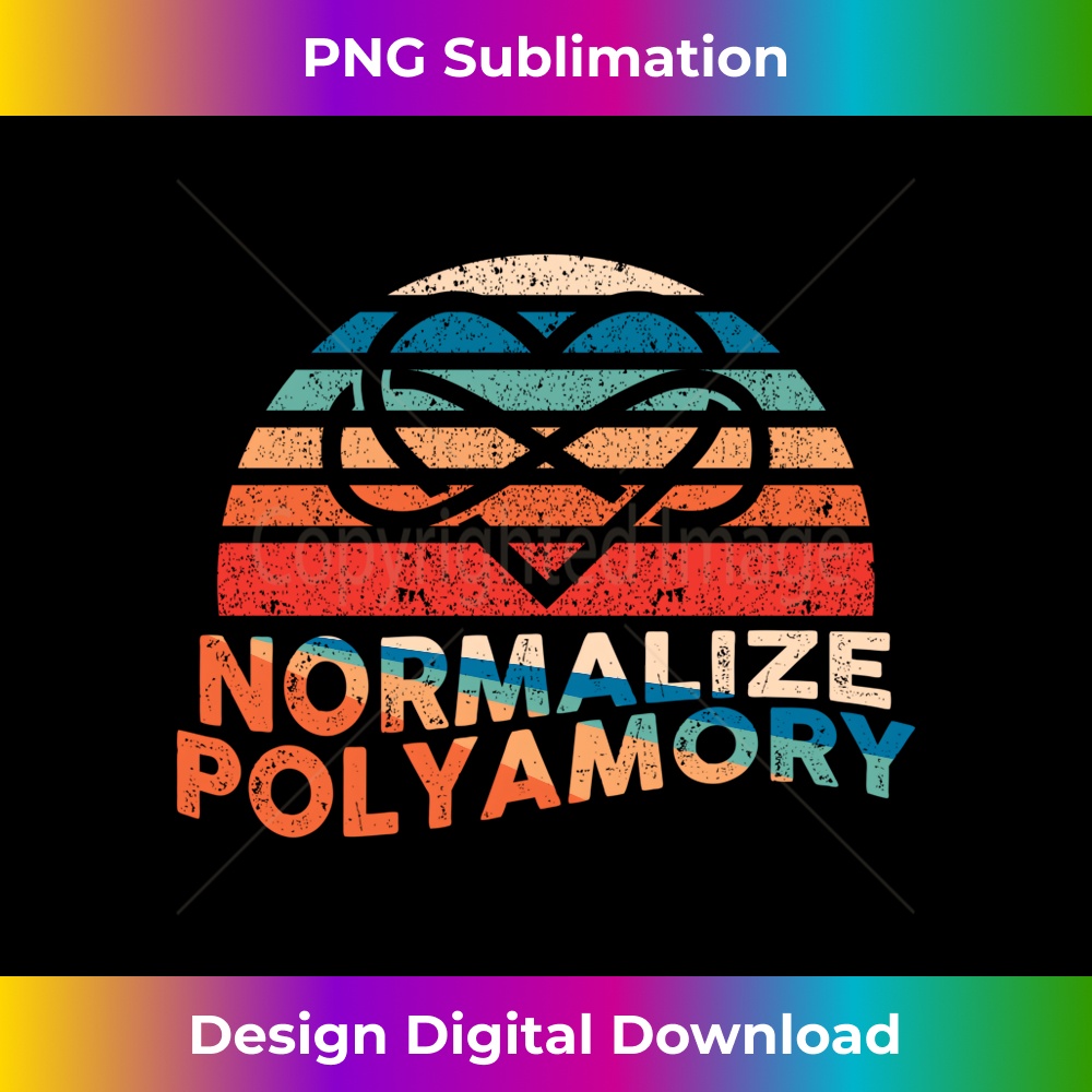 Normalize Polyamory Infinity Heart Polyamory Pride Long Sl | Inspire Uplift