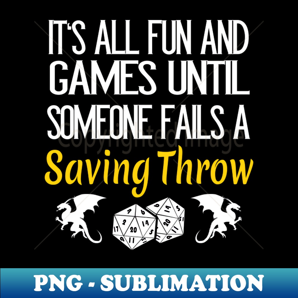 Saving Throw RPG Pen Paper Roleplaying - Trendy Sublimation | Inspire ...