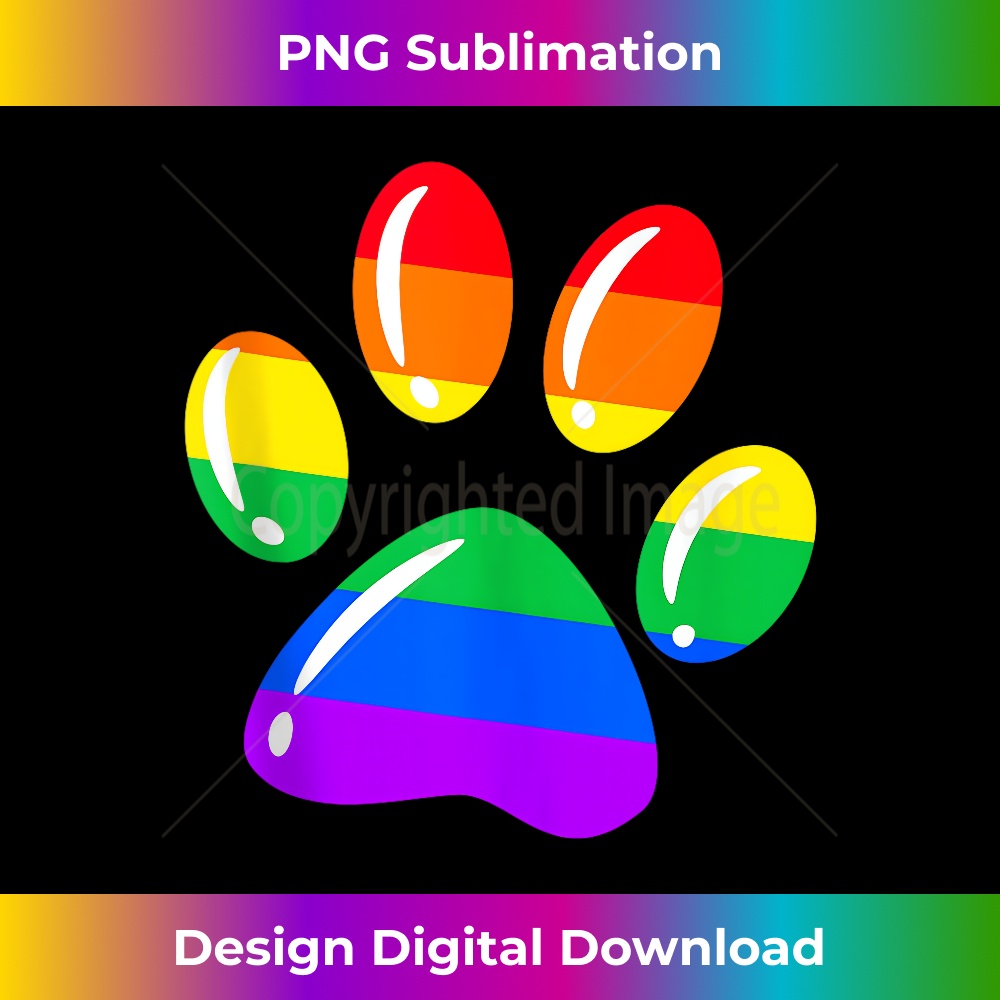 LGBTQ Pride Rainbow Dog Paw Pride Month LGBT Dog Lover Tank | Inspire ...