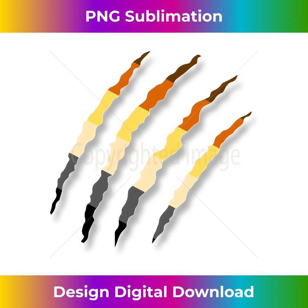 LGBT Gay Bear Pride - Bear Paw Scratch Long Sleeve - Urban S | Inspire ...