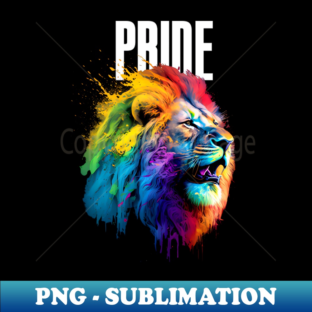 LGBTQ Gay Pride Month Proud Lion on a Dark Background - Sign | Inspire ...