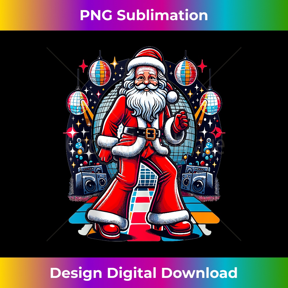 Funny Christmas Disco Santa Claus 70s Tank To - Timeless PNG | Inspire ...