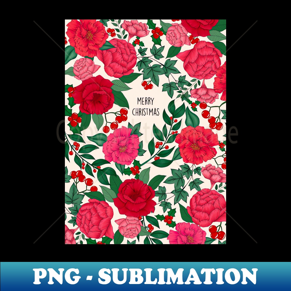 CHRISTMAS BLOOMS - Exclusive Sublimation Digital File - Revo - Inspire ...