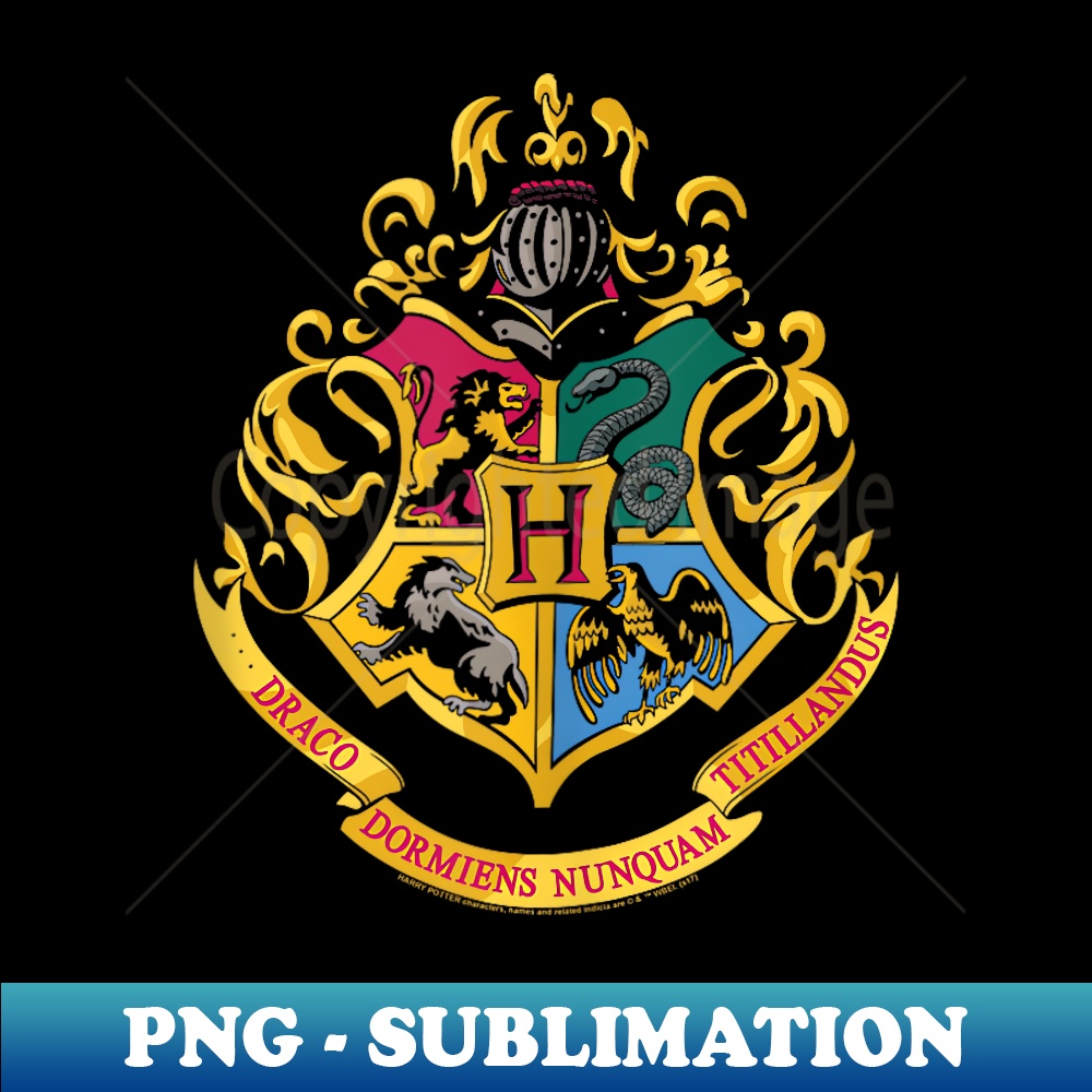Harry Potter Hogwarts School Crest - Unique Sublimation PNG | Inspire ...