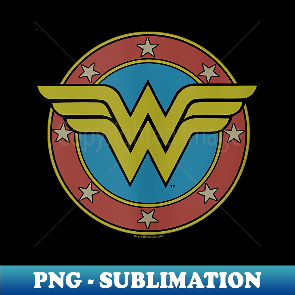 Wonder Woman Vintage Emblem - Retro PNG Sublimation Digital - Inspire ...