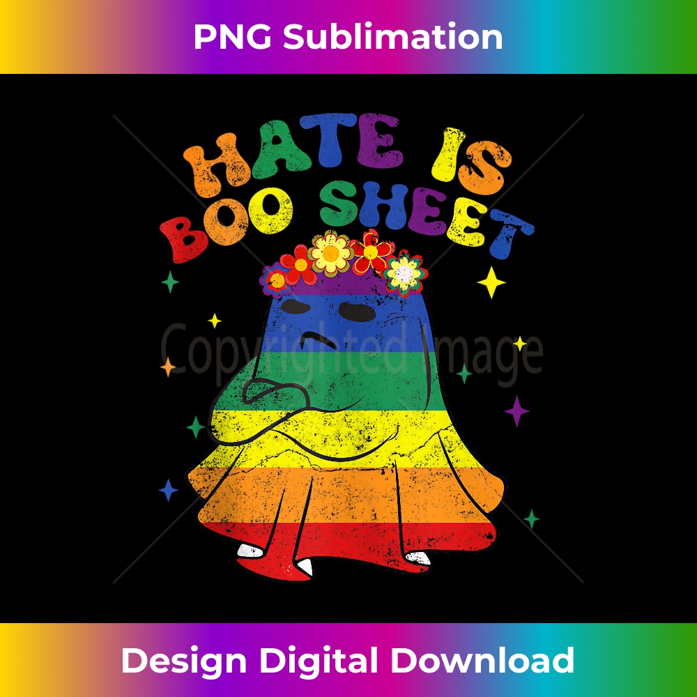 Gay Pride Ghost Hate Boo Sheet Rainbow Flag LGBT Tank To - T | Inspire ...