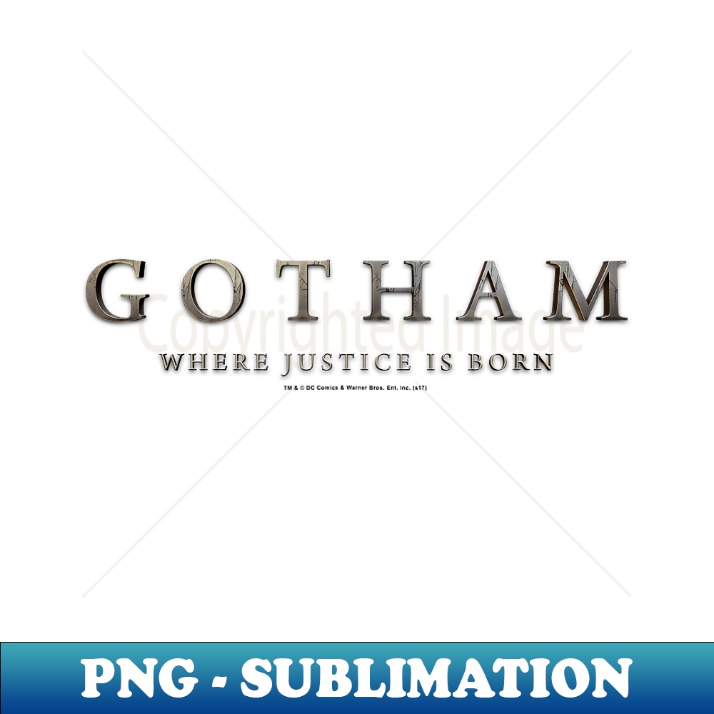 Gotham TV Series Logo - PNG Transparent Sublimation Design - | Inspire ...