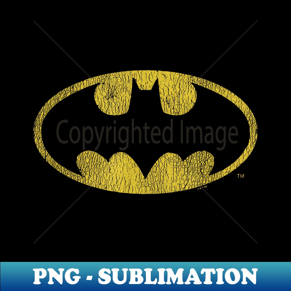 DC Comics Batman Iconic Yellow Symbol Distressed Logo - Inst | Inspire ...