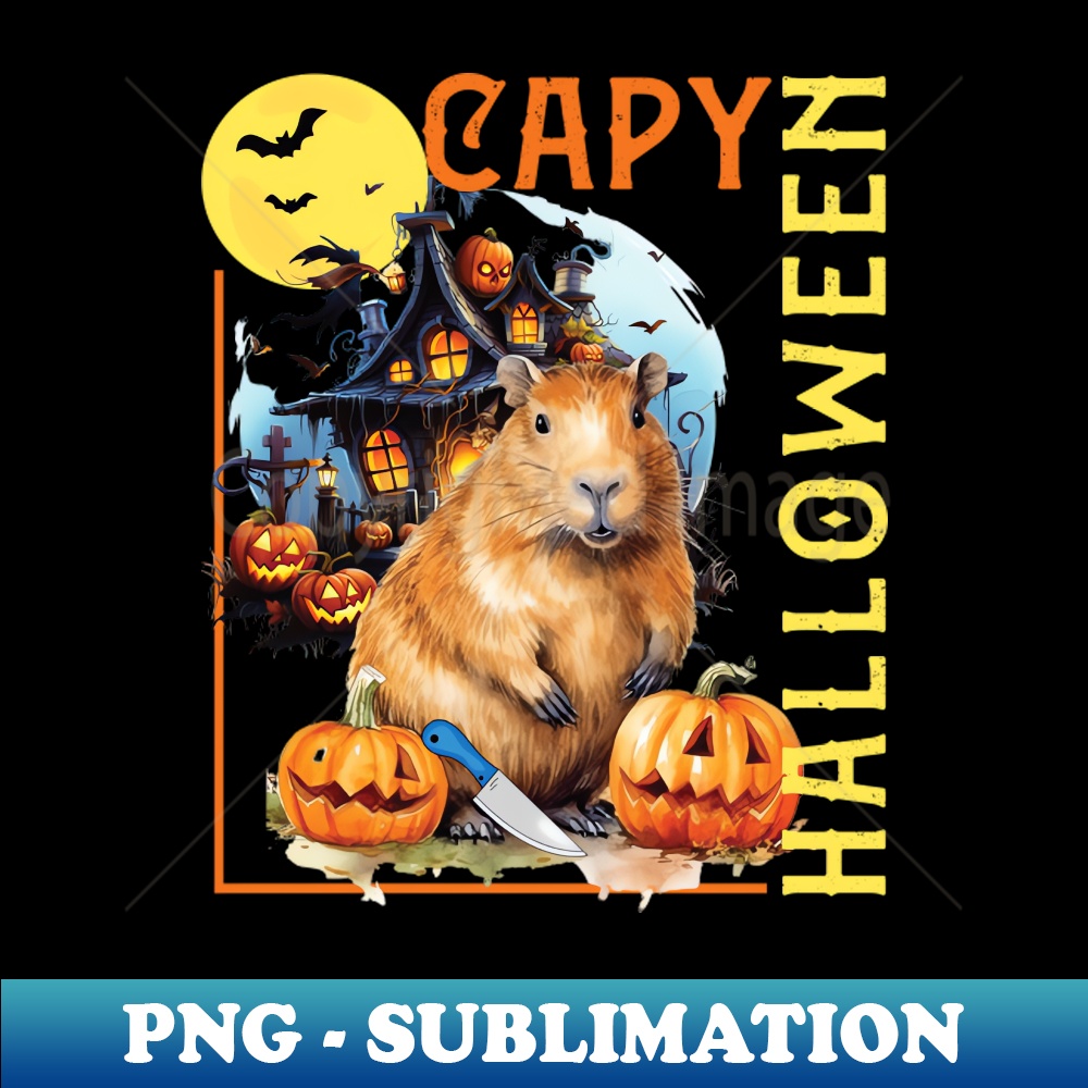CAPY HALLOWEEN CAPYBARA PUMPKINS BATS HAUNTED HOUSE - Exclu | Inspire ...