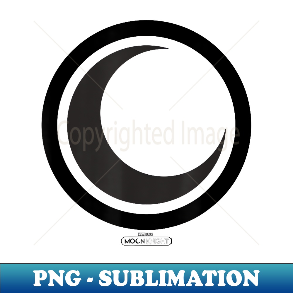 Marvel Moon Knight Crescent Moon Icon Dark - PNG Sublimation | Inspire ...