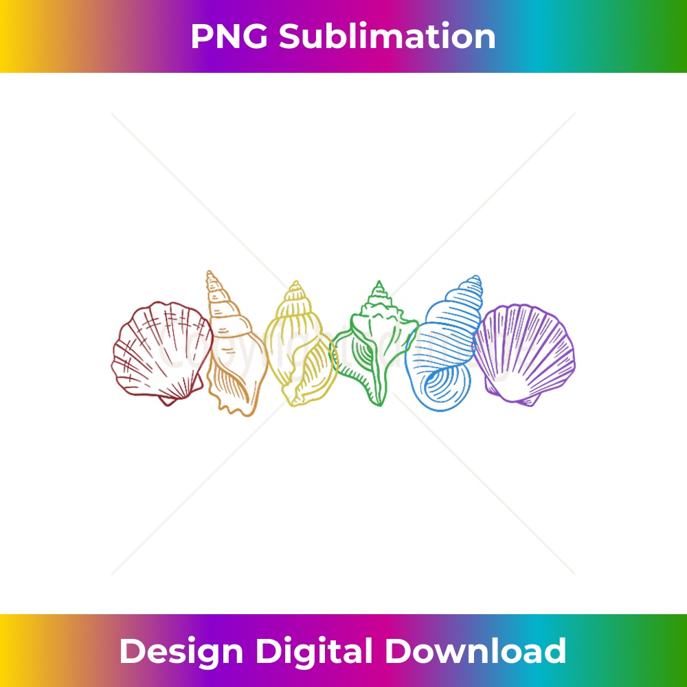 LGBT Rainbow Shell Shelling Bag Bivalvia Seashell Collecting | Inspire ...