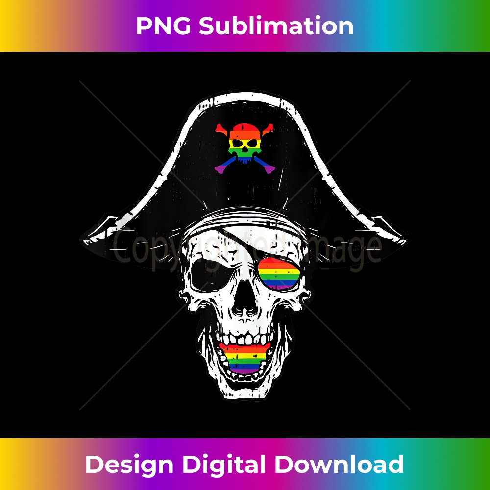 Gay Pirate Skull Crosbones Pride Flag LGBTQ Cool LGBT Gift T | Inspire Uplift