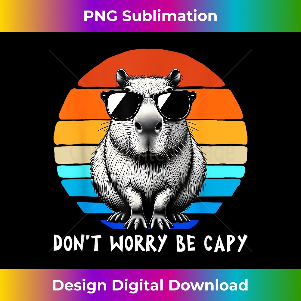 Don' t Worry Be Capy Vintage Funny Rodent Capybara Lover - D - Inspire ...