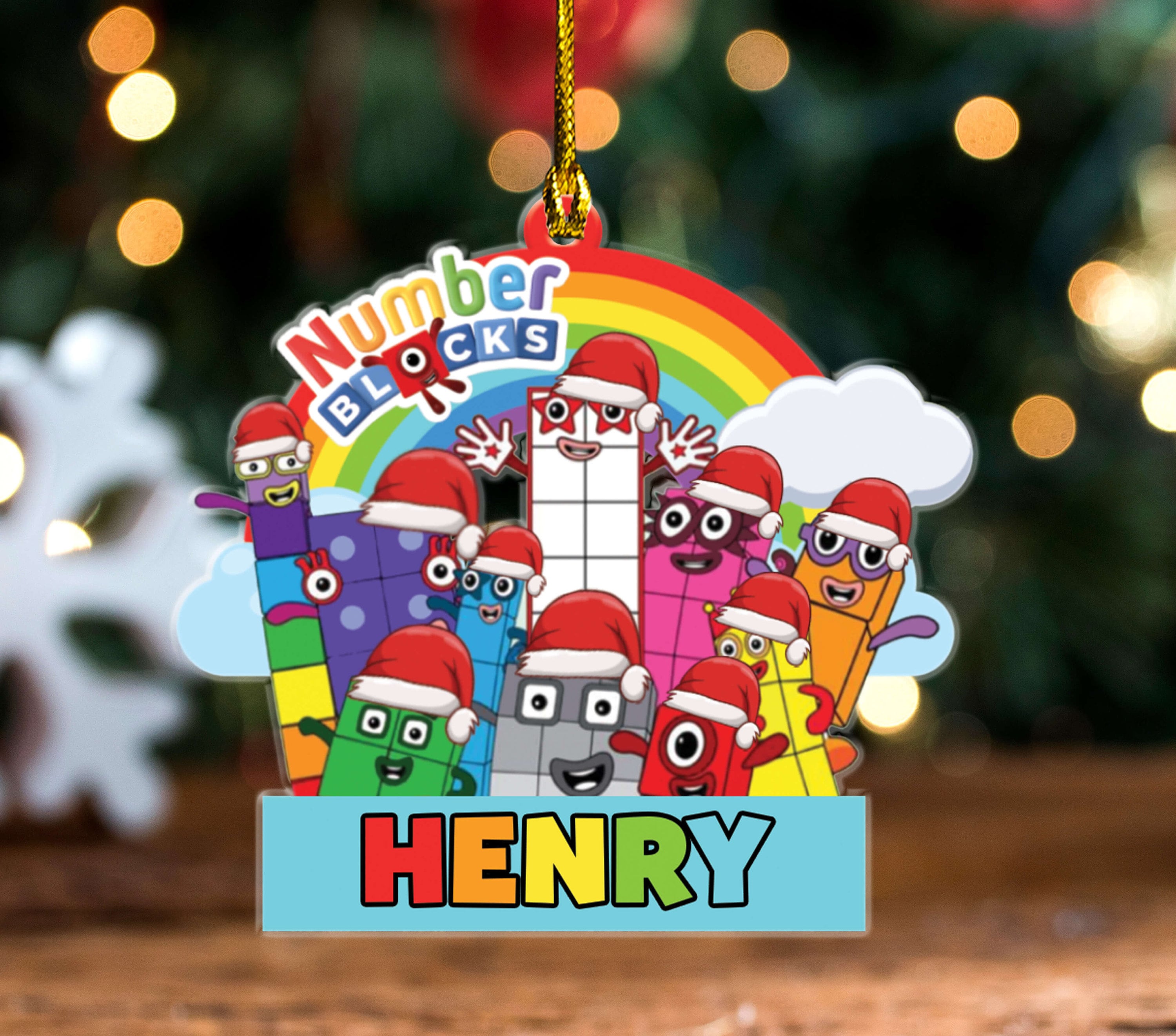 Personalized Numberblocks Ornament, Numberblocks Christmas O - Inspire ...