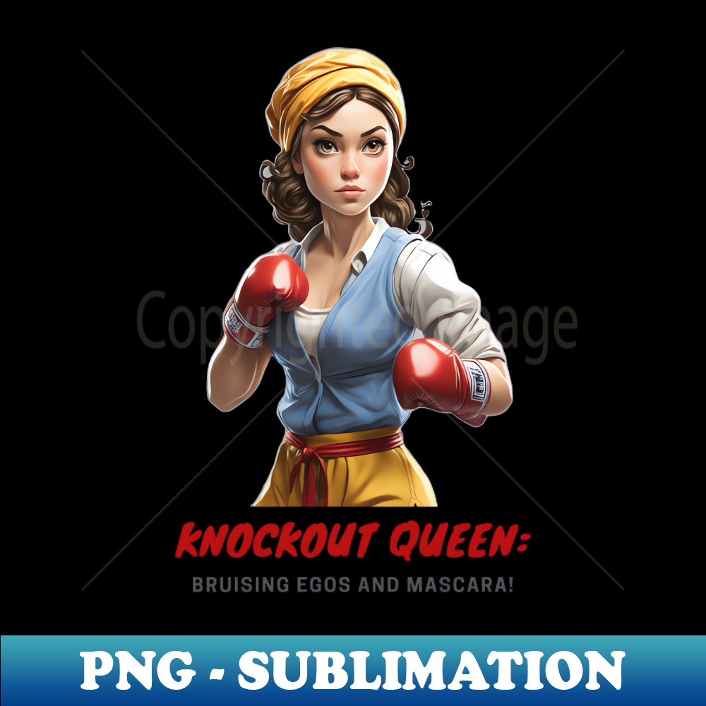 Knockout Queen Female Boxing Fighter - Elegant Sublimation P - Inspire ...