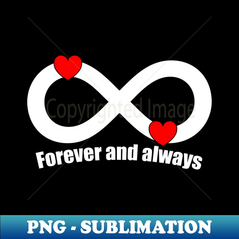 Forever and always Infinity Symbol with Hearts - Decorative | Inspire ...