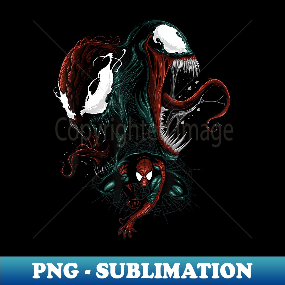 Marvel Spider-Man Venom and Carnage Split Portrait - Instant | Inspire ...