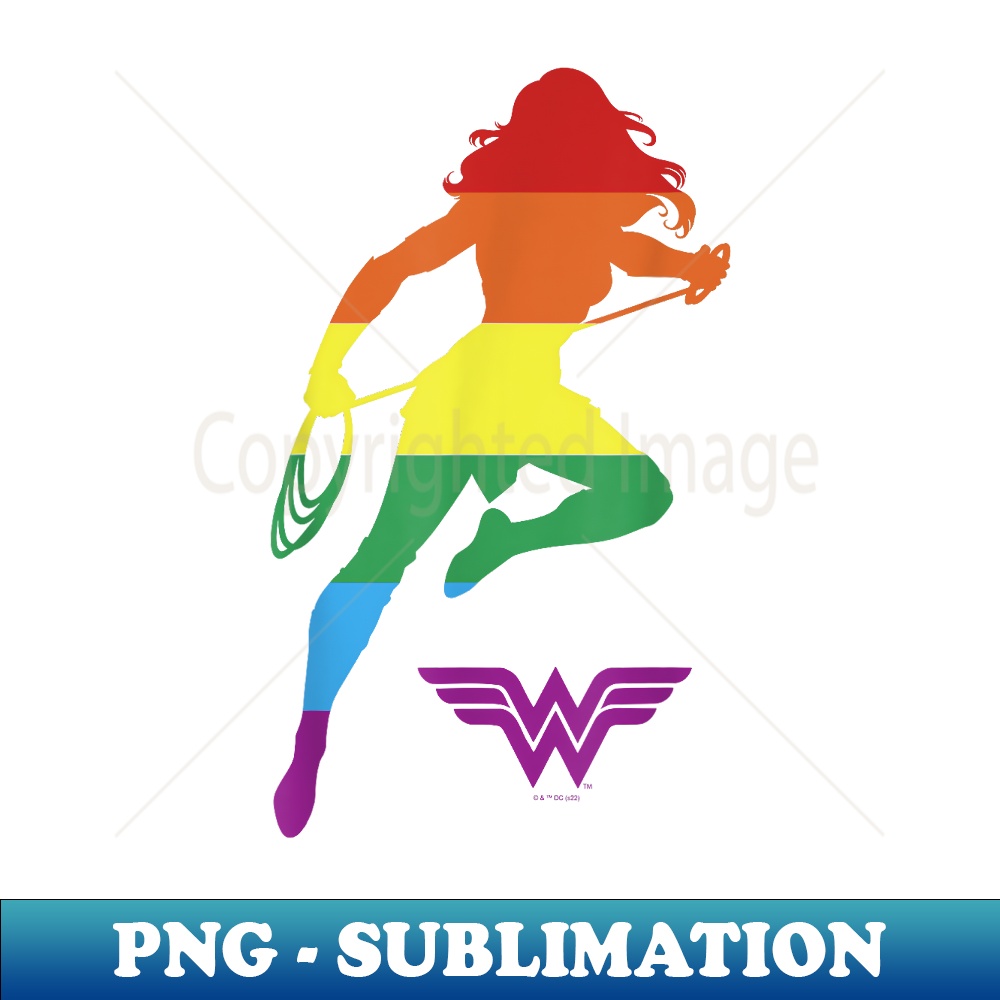 DC Comics Pride Justice League Wonder Woman Rainbow - PNG Tr | Inspire ...