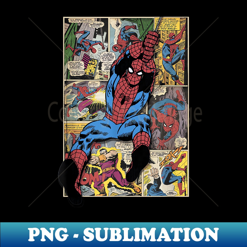 Marvel Retro Classic Spider-Man Vintage Night Crawler Comic | Inspire ...