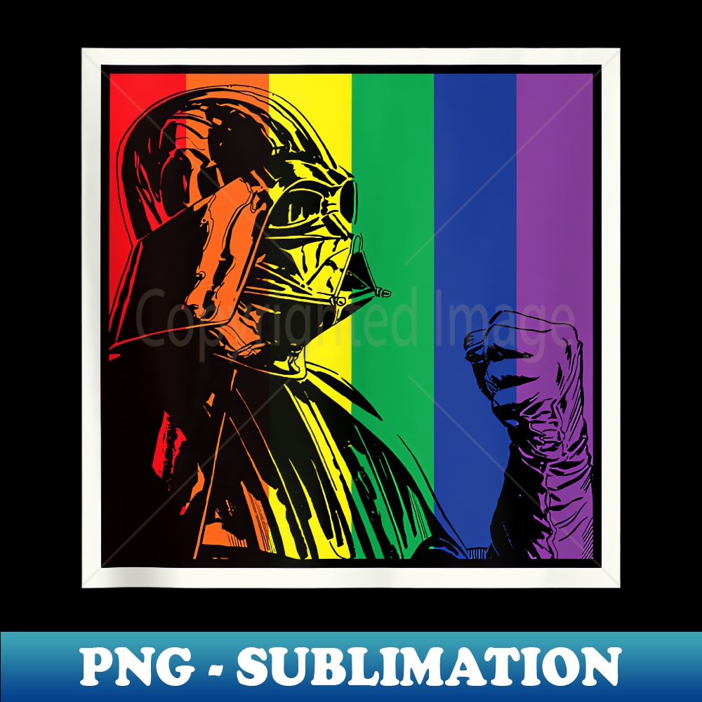 Star Wars Darth Vader Rainbow - Aesthetic Sublimation Digita | Inspire ...