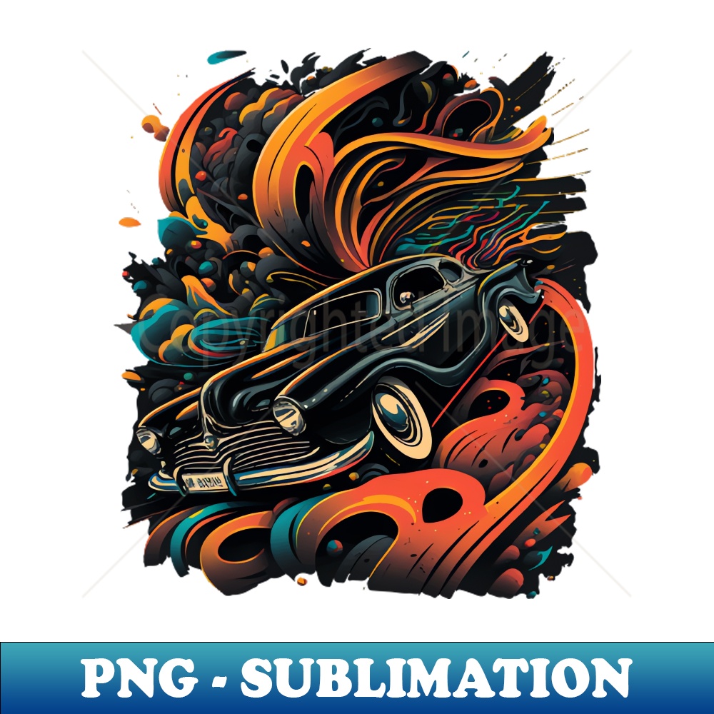 Retro Classic Car Graphic - Premium PNG Sublimation File - D - Inspire ...