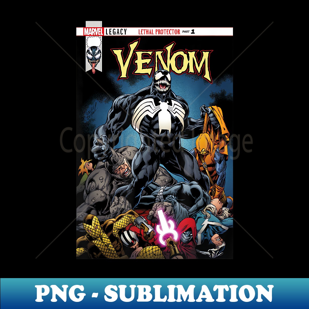 Marvel Venom Lethal Pileup Comic Cover Graphic - Sublimation | Inspire ...