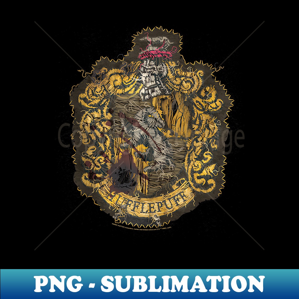 Harry Potter Hufflepuff Knitted Patch Damaged - Aesthetic Su | Inspire ...