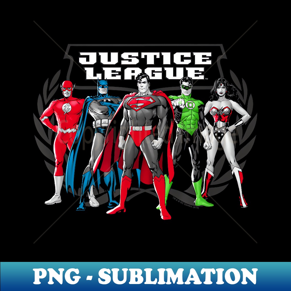 Justice League The Big Five - PNG Transparent Sublimation Fi | Inspire ...