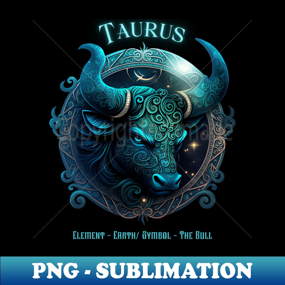 Zodiac - Astrology - Taurus - Elegant Sublimation PNG Downlo | Inspire ...