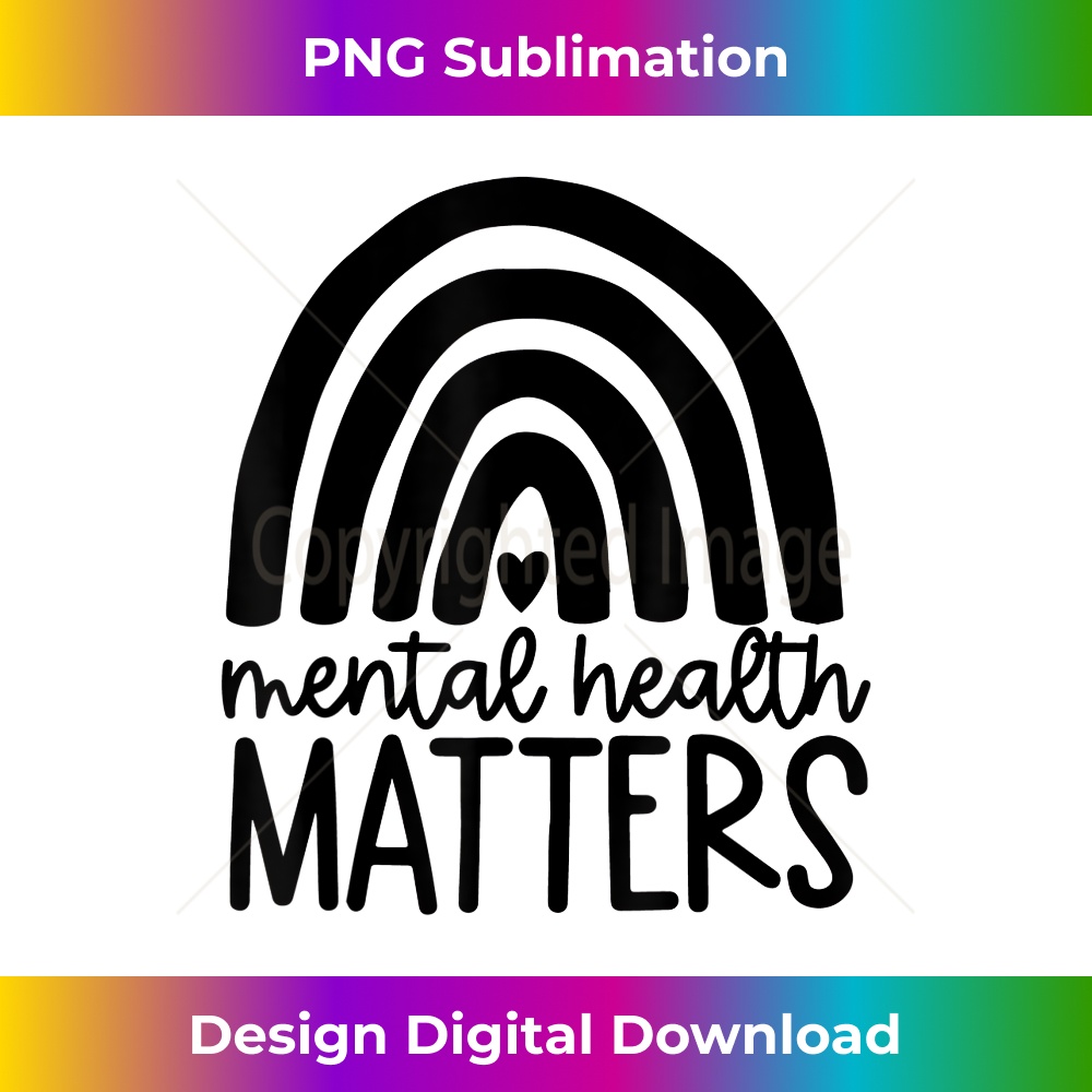 Mental Health Matters Rainbow Human Brain Health Awareness - | Inspire ...