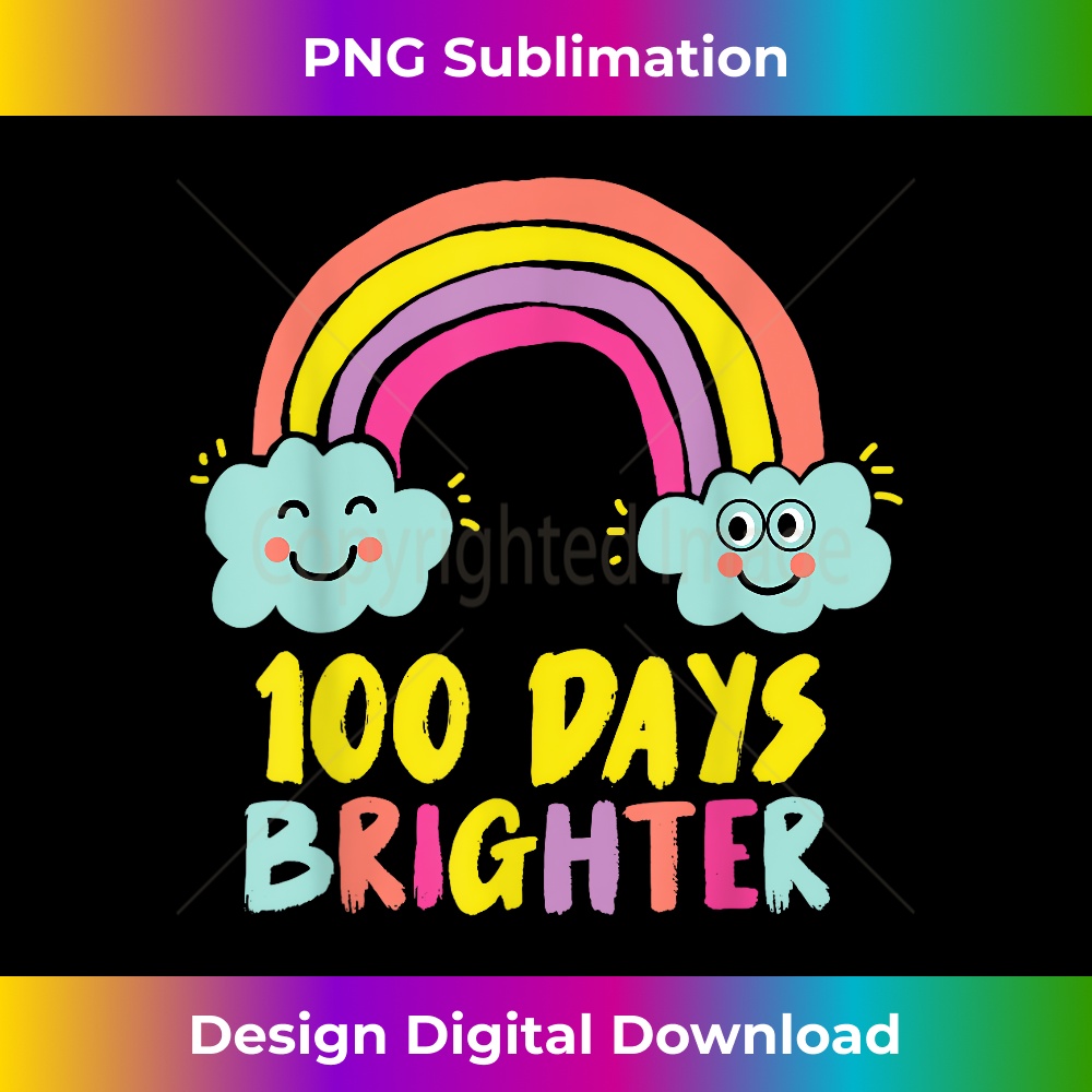 100th Day Of School Teacher 100 Days Brighter Rainbow - Slee - Inspire ...