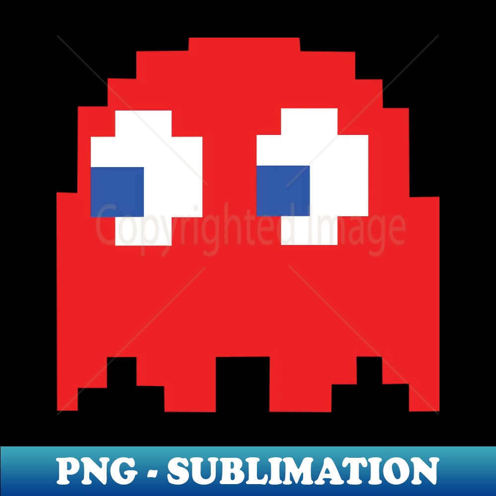 Pixeled red ghost - PNG Transparent Sublimation Design - Rev | Inspire ...