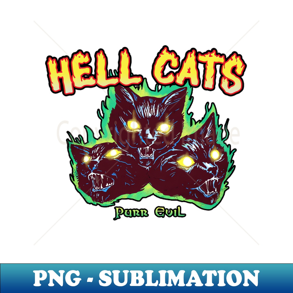 Hell Cats Alt Print - Instant PNG Sublimation Download - Per | Inspire ...