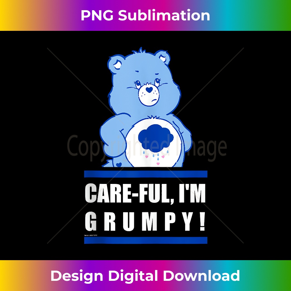 Care Bears Grumpy Bear Care-Ful I'm Grumpy Collegiate Text T - Inspire ...