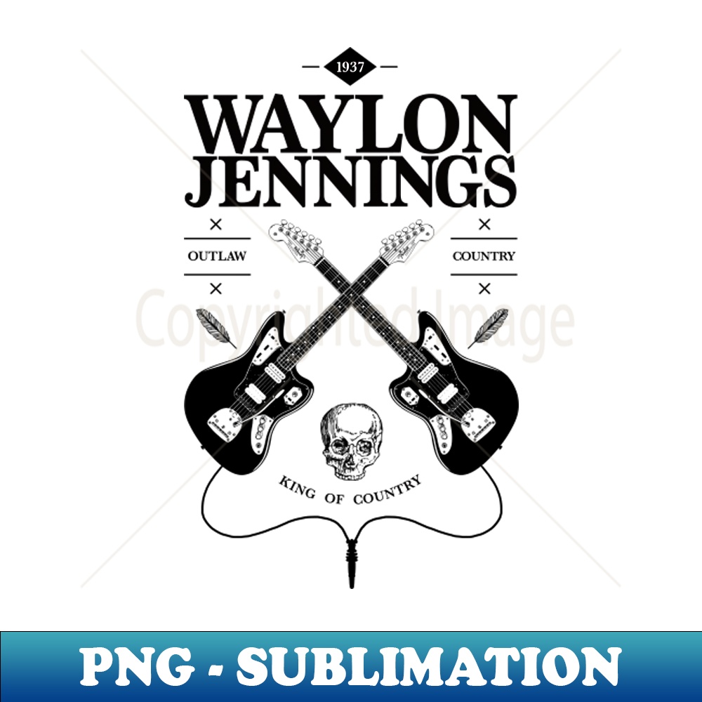Waylon Jennings Logo - Exclusive Sublimation Digital File - | Inspire ...