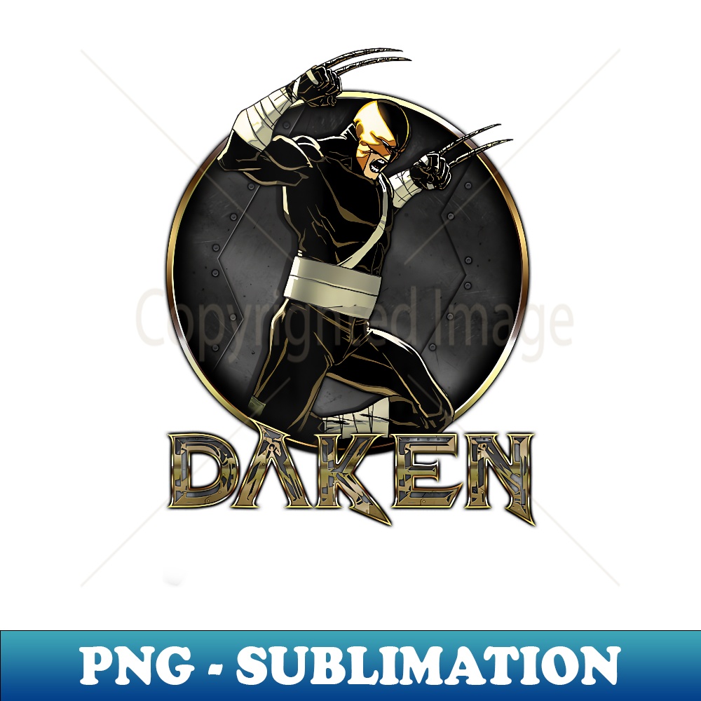 Marvel Daken Logo Circle Portrait - Elegant Sublimation PNG | Inspire Uplift