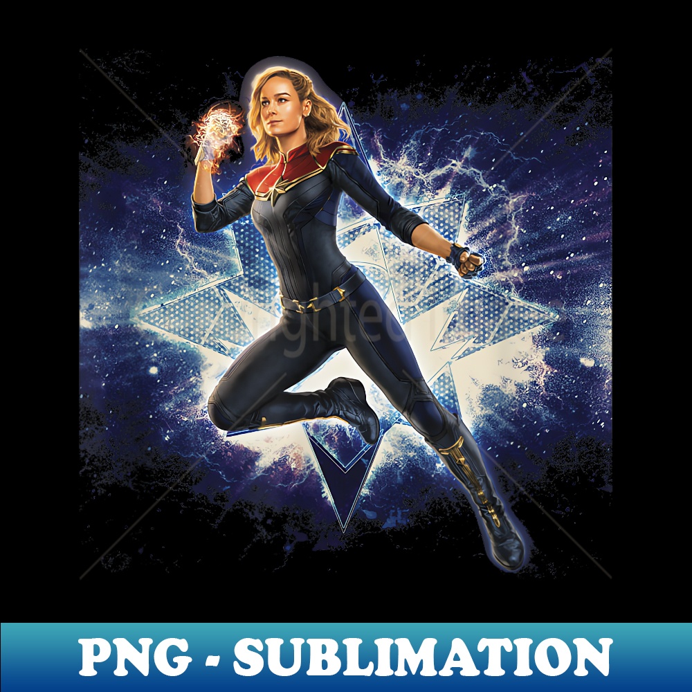 Marvel The Marvels Captain Marvel Solo Hero Energy - PNG Tra | Inspire ...