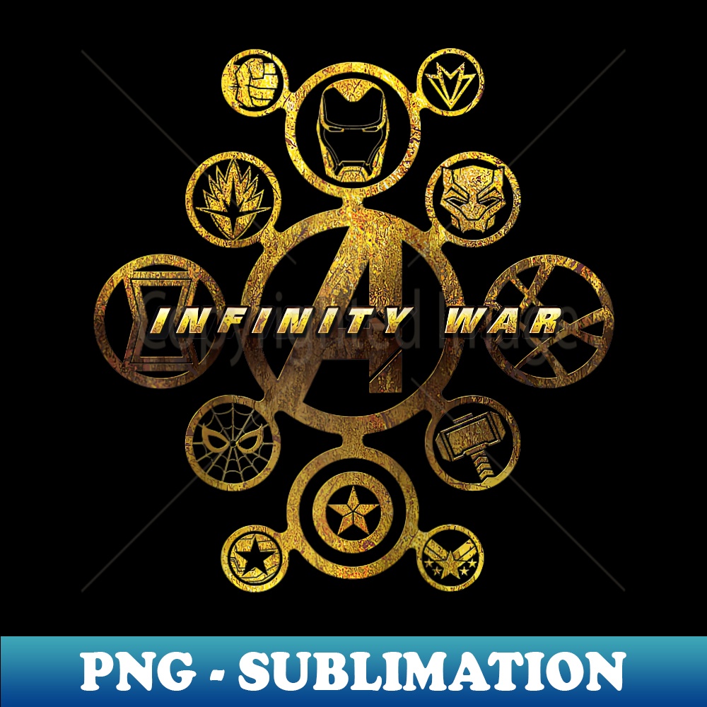 Marvel Avengers Infinity War Circle Symbol Collage Logo Ragl - Inspire ...