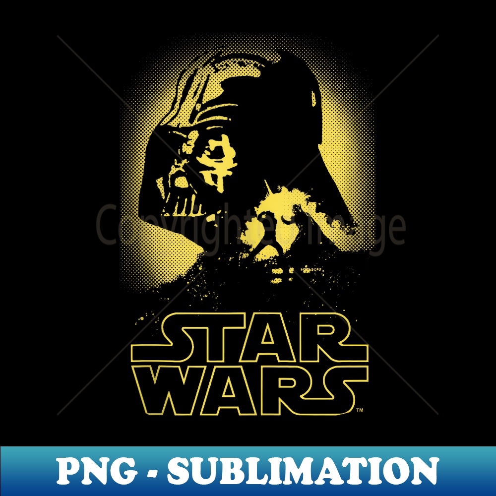 Star Wars Darth Vader Yellow Glow Portrait - Aesthetic Subli | Inspire ...