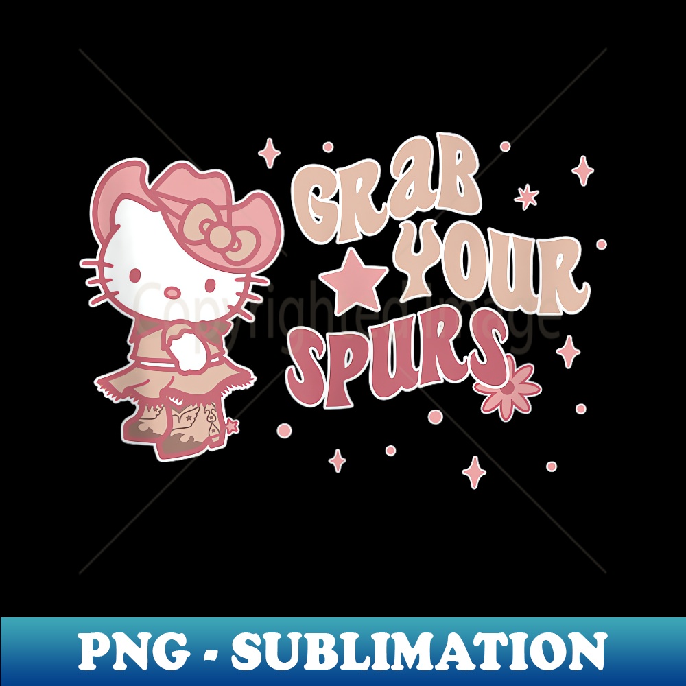 Hello Kitty Grab Your Spurs - Signature Sublimation PNG File | Inspire ...