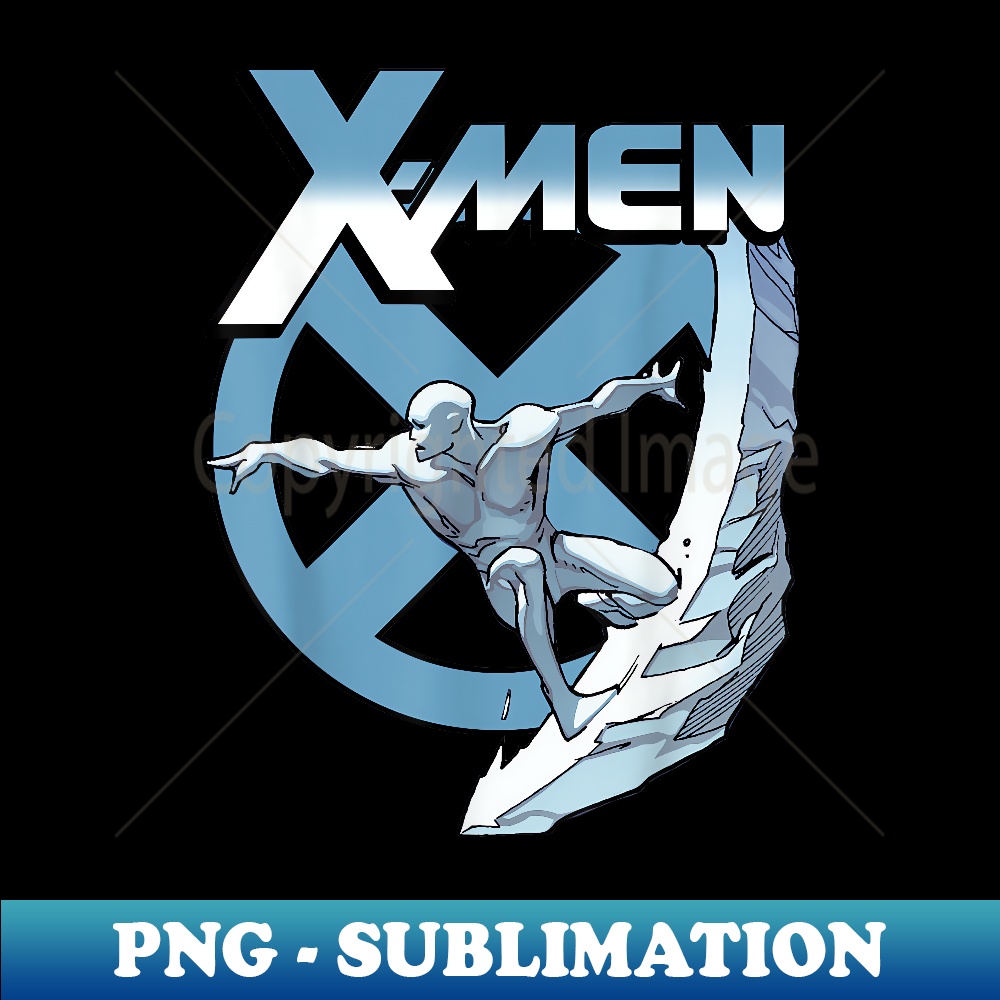 Marvel X-Men Iceman Blue X Epic Cold Slide Graphic - Creativ | Inspire ...