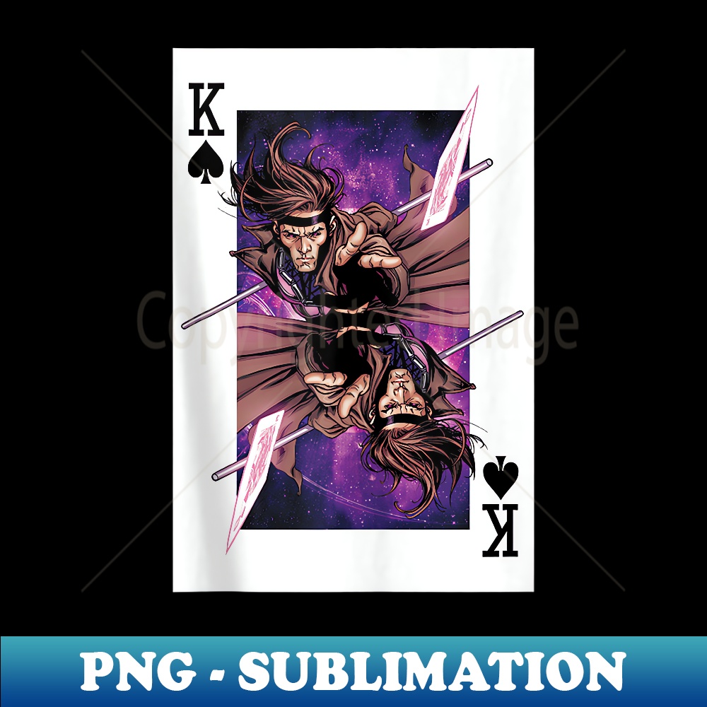 Marvel Gambit Staff Kings Playing Card - High-Resolution PNG | Inspire ...