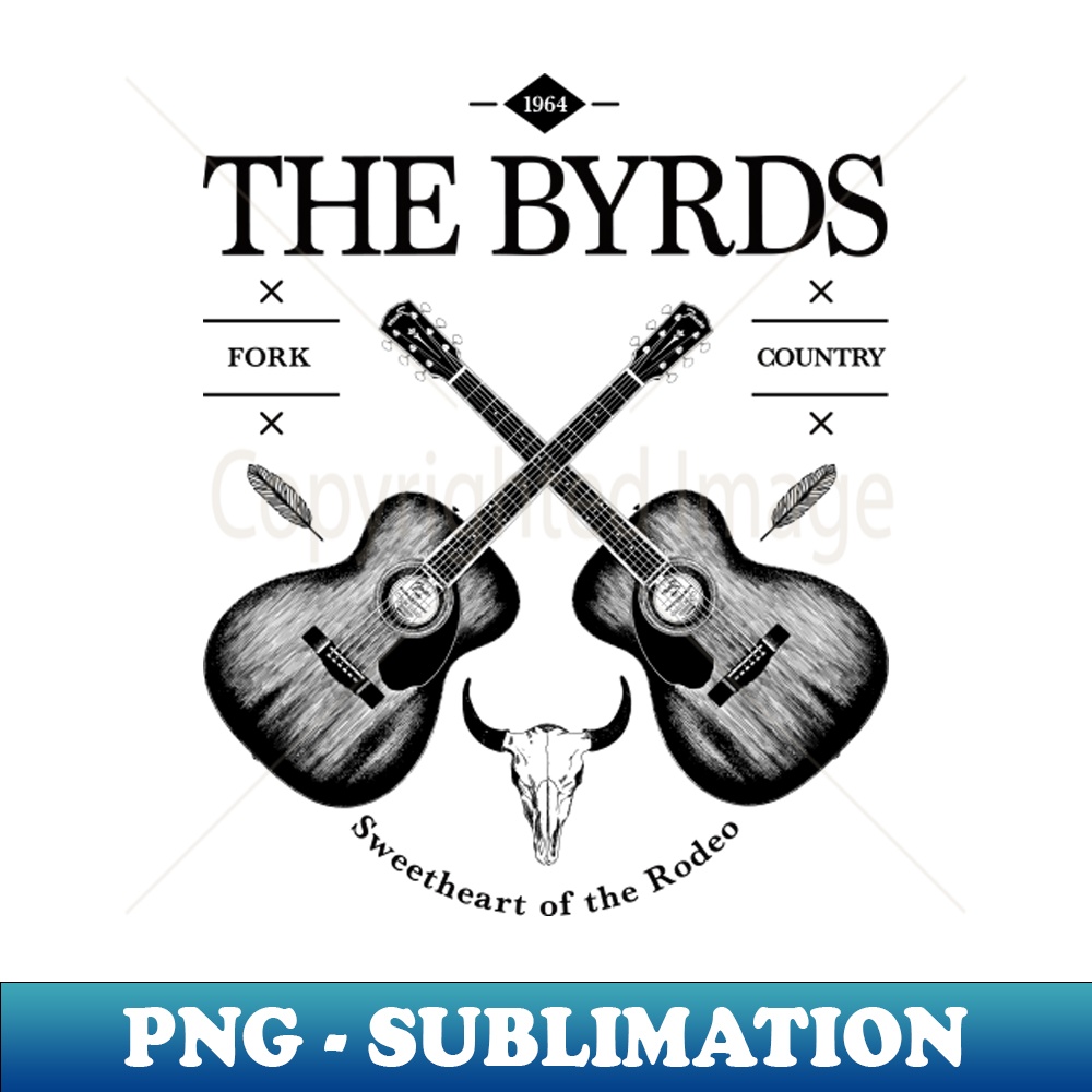 The Byrds Acoustic Guitar Vintage Logo - Creative Sublimatio | Inspire ...